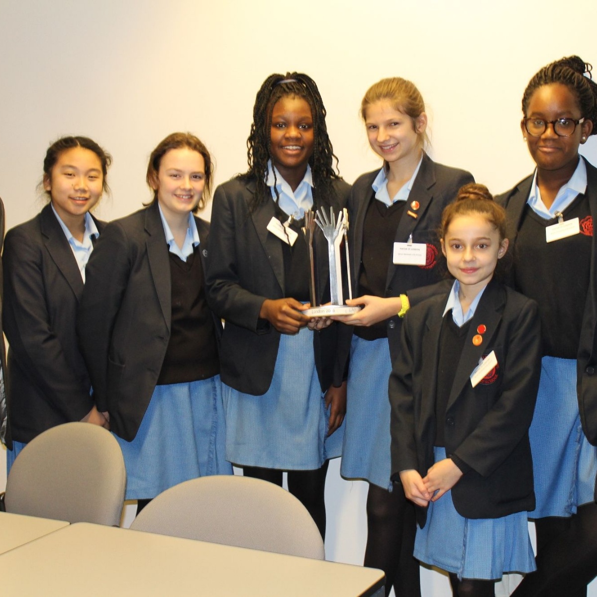 Queen Elizabeth's Girls' School - Year 8 win trophy design competition